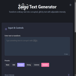 Zalgo Text Generator