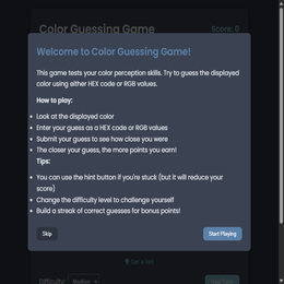 Color Guessing Game