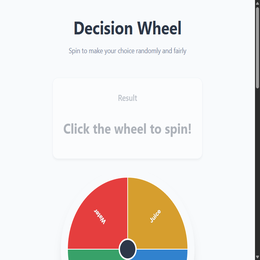 Decision Wheel - Random Picker